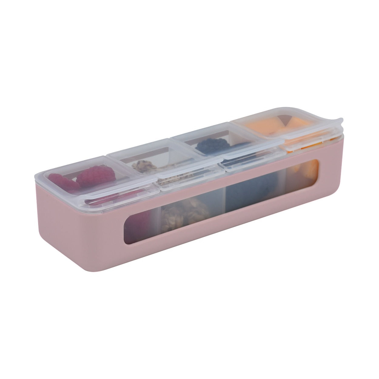 Melii Luxe 4 Compartment Snackle Box - Pink